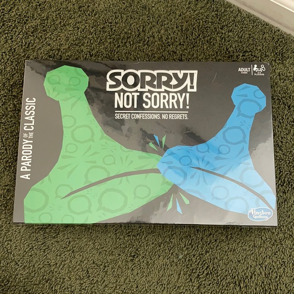 Hasbro | Games | Sorry Not Sorry Game Nib Nwt | Poshmark